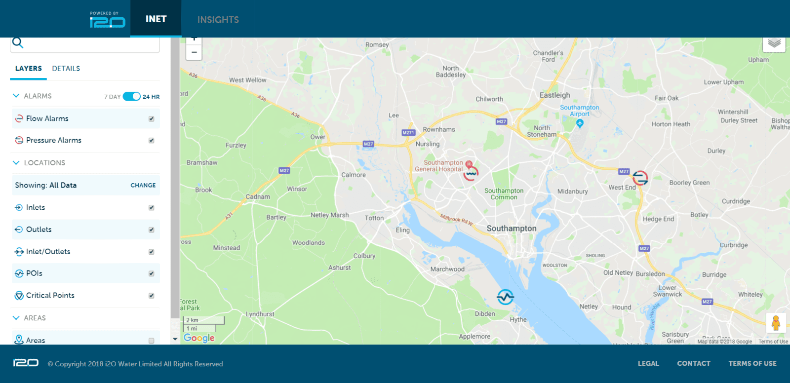 SENTRYX INTELLIGENT NETWORK - i2O Water
